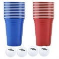 LYUMO Beer Pong Set, 22 Colorful Cups, 4 Ping Pong Balls, Durable Food ...