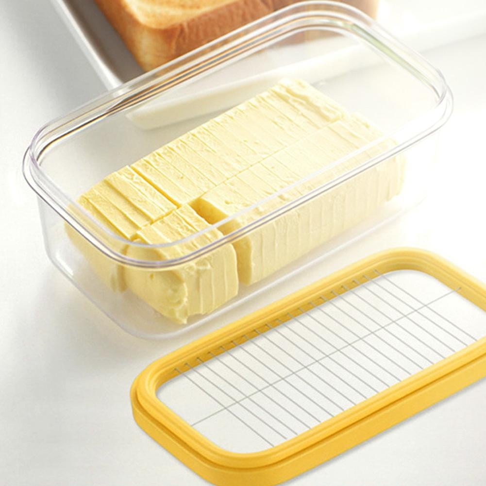 LYUMO Butter Box Cheese Container Keeper With Cutting Net Food Storage ...