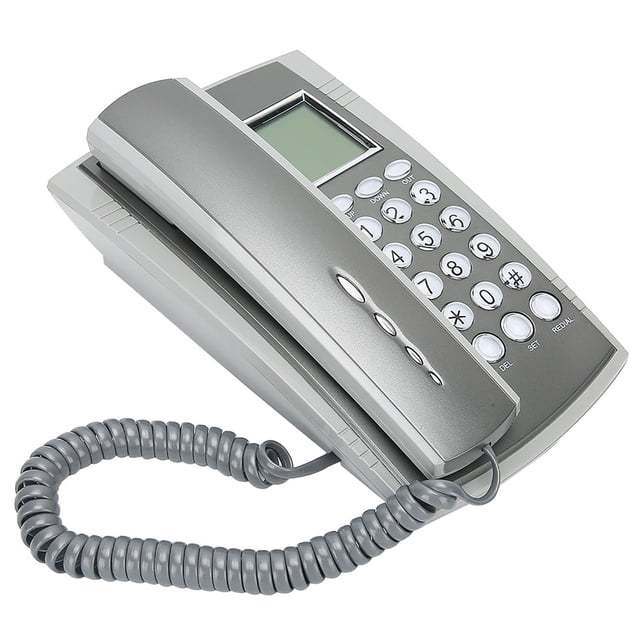 LYUMO Corded Phone, Wall Mount & Desk Business Telephone with Caller ID ...