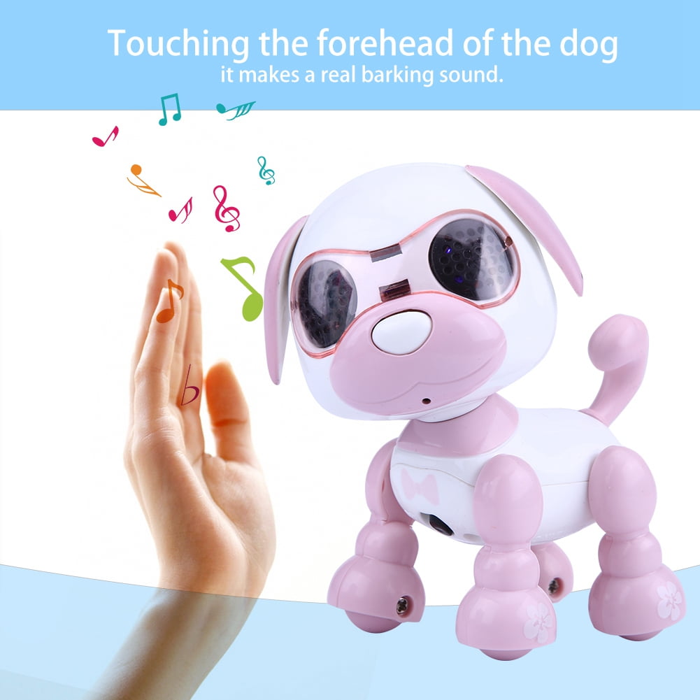 LYUMO Smart Robotic Dog Toy, Interactive Walking Puppy with Barking ...