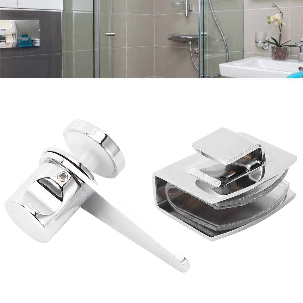 LYUMO Glass Door Latch, Household Bathroom Shower Room Glass Door Latch ...