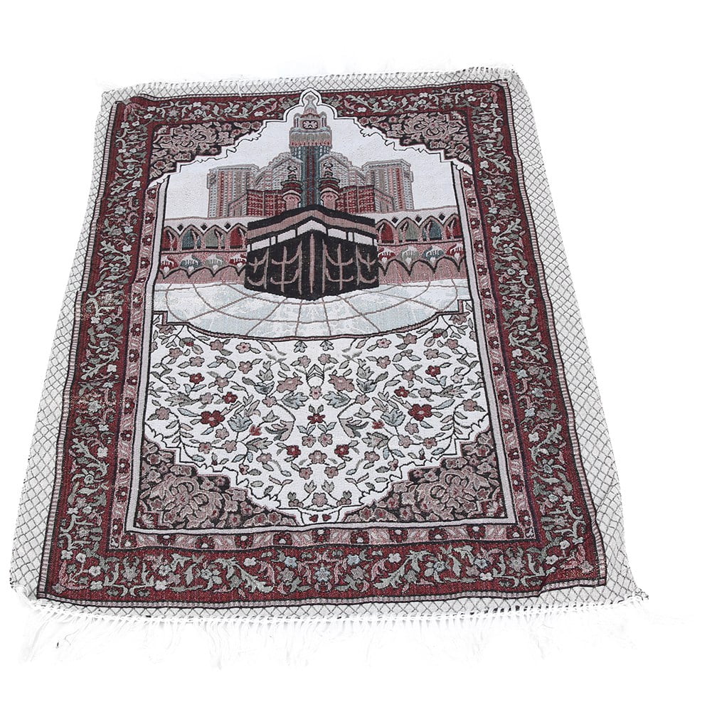 LYUMO Muslim Kneeling Mat 43.3" x 25.6" Prayer Rug Islamic Muslim Kaaba ...