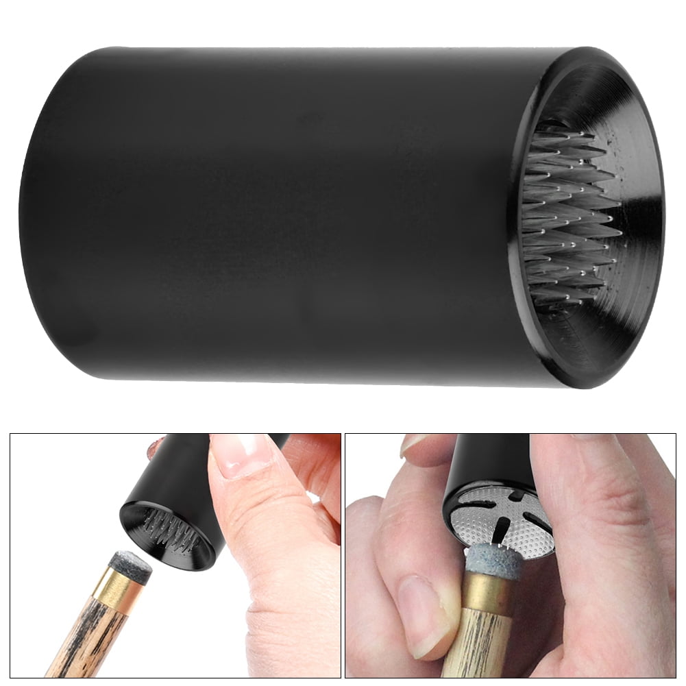 Portable 2in1 Billiard Cue Tip Tool Pool Stick Shaper Repair Scuffer ...