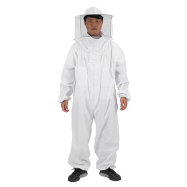 XL Professional Cotton Full Body Beekeeping Bee Keeping Suit, with Veil ...
