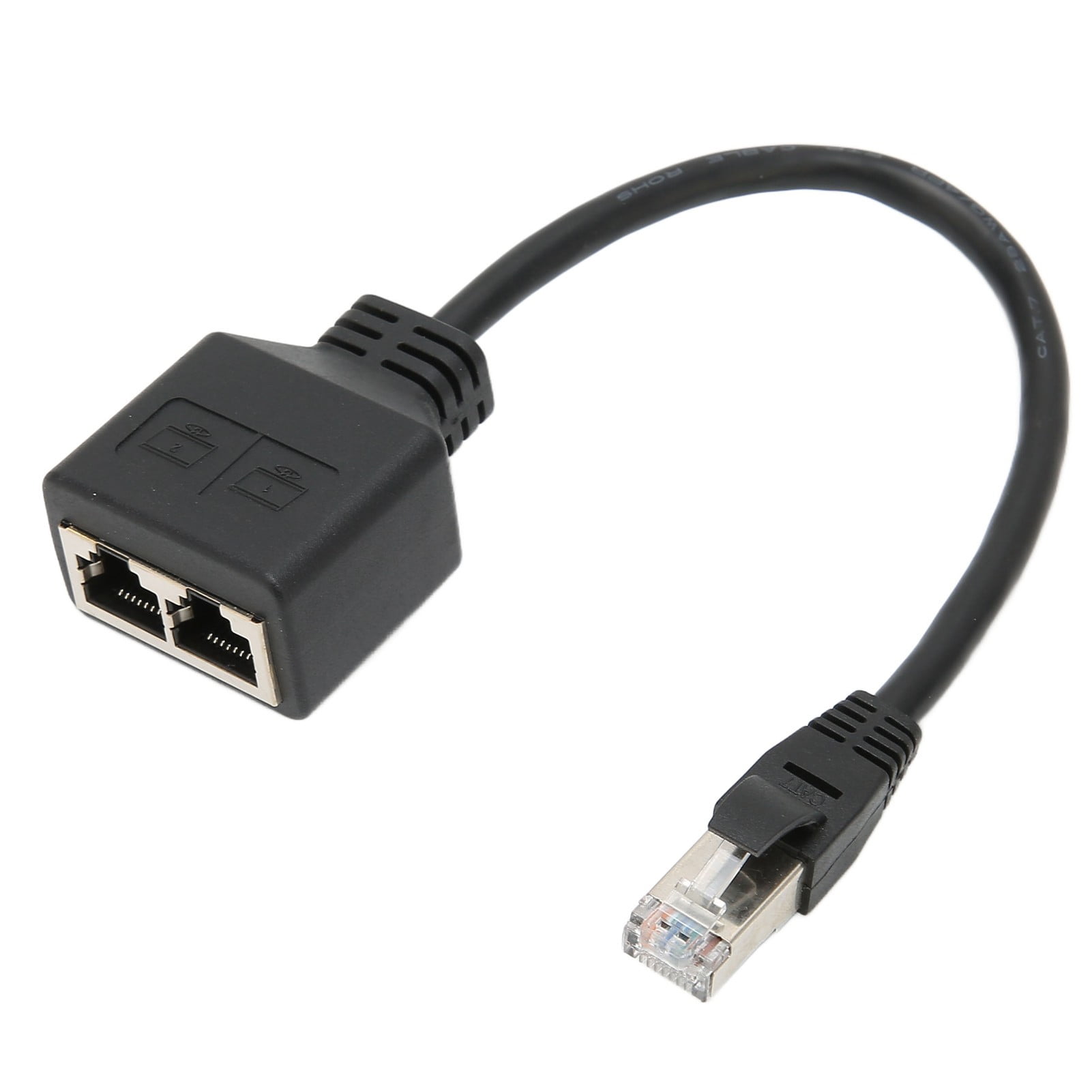 LYUMO RJ45 Ethernet Network Adapter Cable Extension 1 Male to 2 Female ...