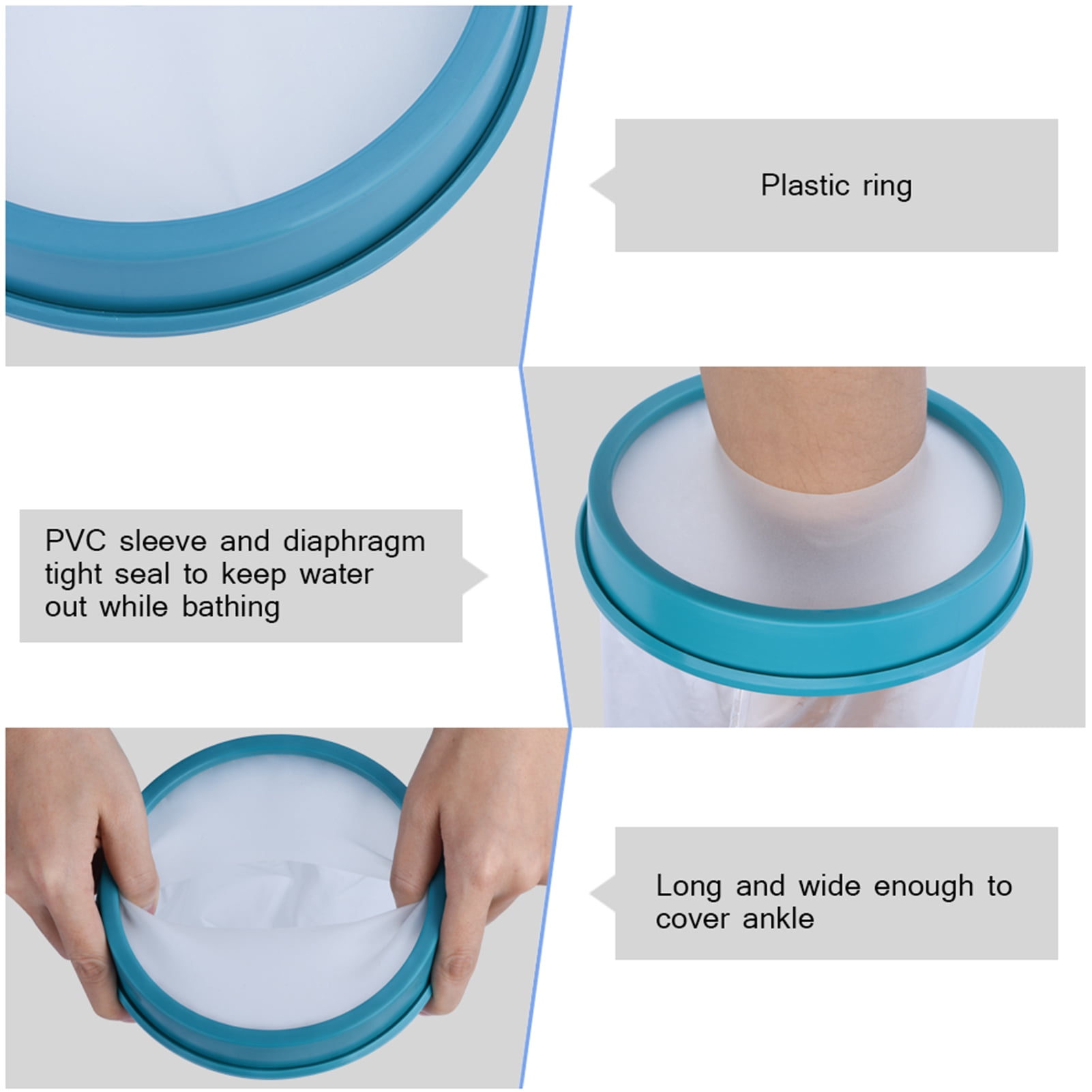 LYUMO Reusable Arm Cast Cover Waterproof Bandage Injury Wound Hand ...