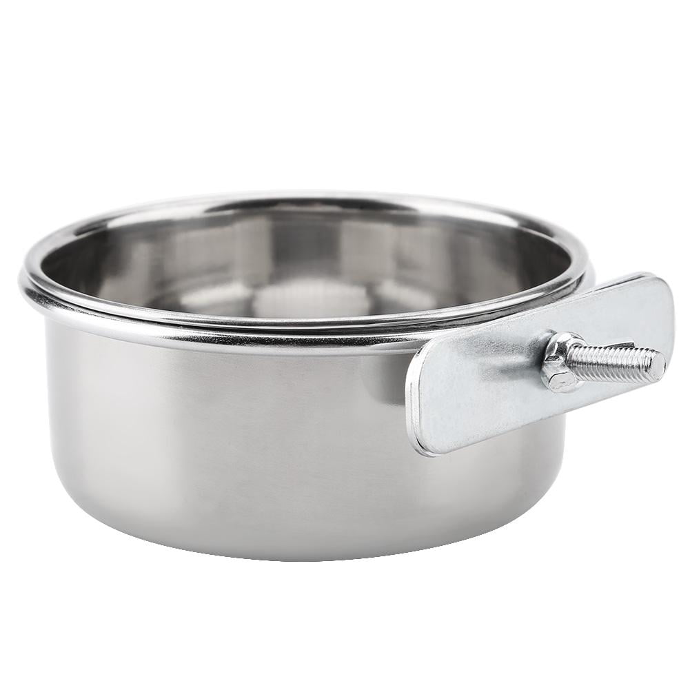 LYUMO Stainless Steel Bird Feeding Bowl Parakeet Feeder Bird Cage ...