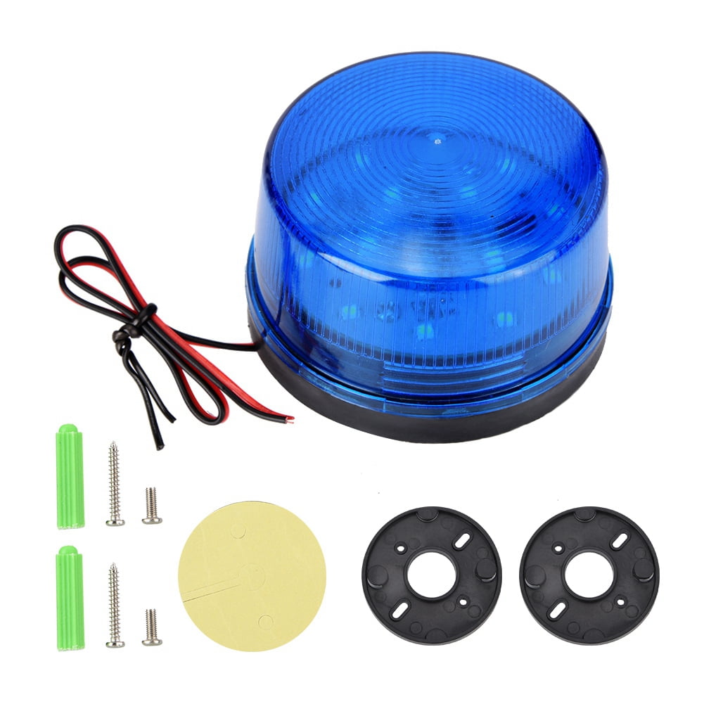 LYUMO Strobe Light 12V Beacon Light Blue Warning Safety Flashing Beacon ...