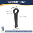 LYUSCI-Box End Striking Ring Wrench 30mm Metric CR-V Steel 12-Point ...