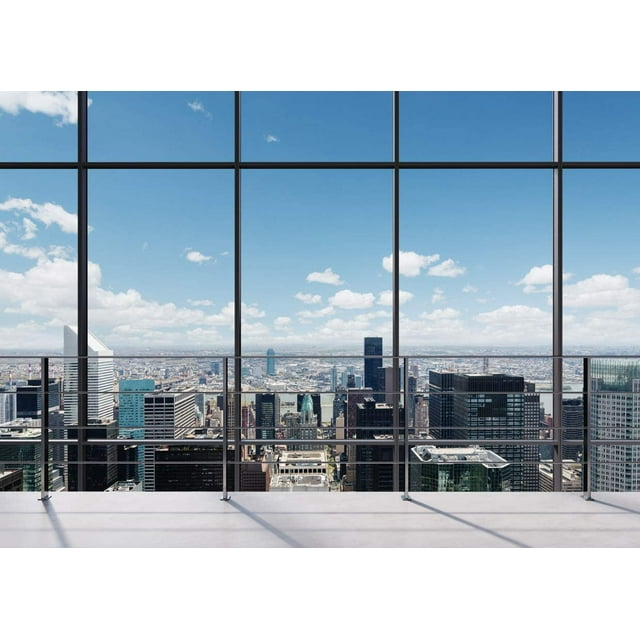 LYWYGG 7x5FT Office Room Backdrop City Vinyl Backdrops Business Street ...