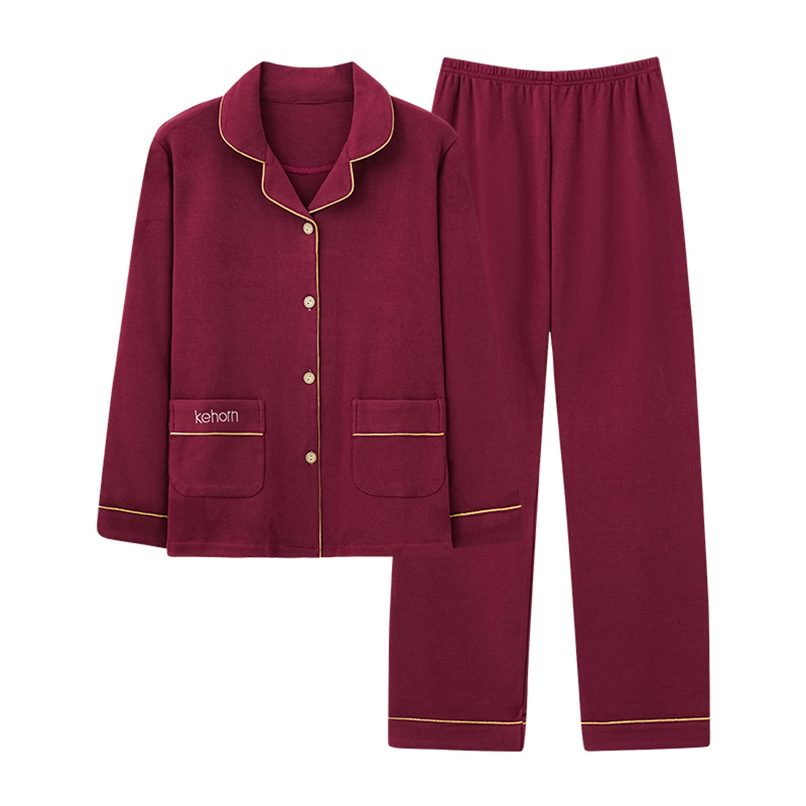 LYXSSBYX Pajamas for Women Four Seasons New Long Sleeve Loose Women's ...
