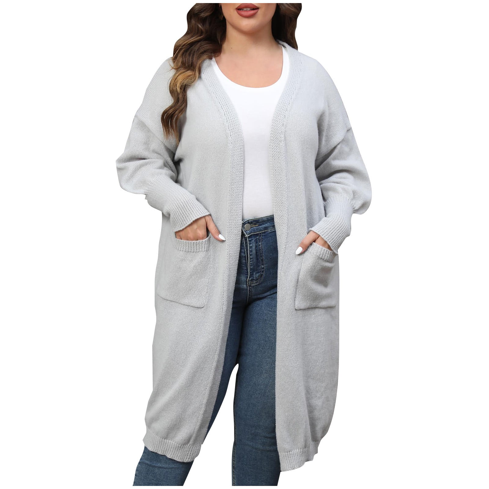 LYXSSBYX Plus Size Cardigan Sweaters for Women Lightweight Women's ...