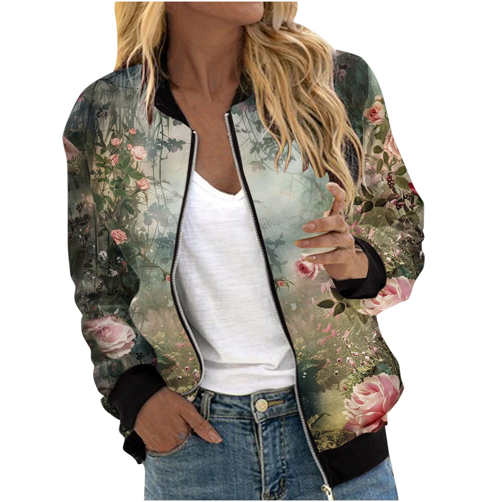 LYXSSBYX Shackets for Women 2024 Women's Loose Long Sleeved Sweatshirt ...