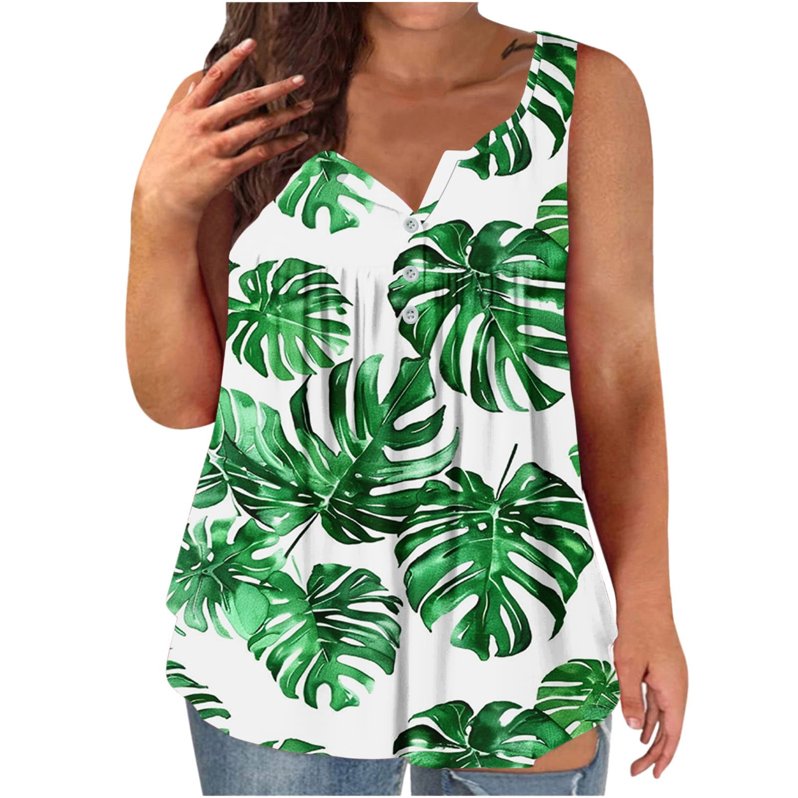 LYXSSBYX Tank Top for Women Loose Fit Womens Tank Summer Solid ...