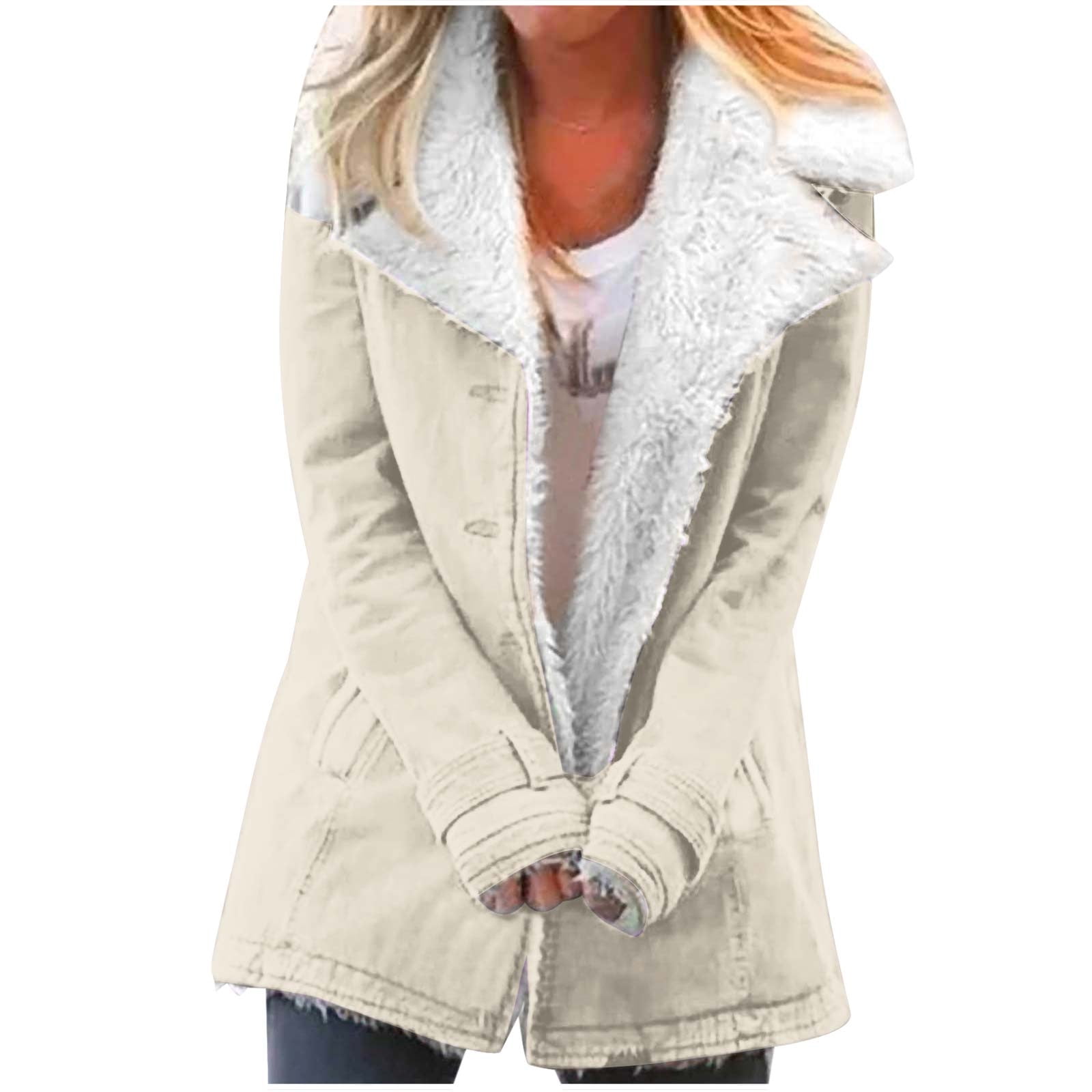 LYXSSBYX Winter Coats for Women 2023 Trendy Women's Fashion Long Sleeve ...