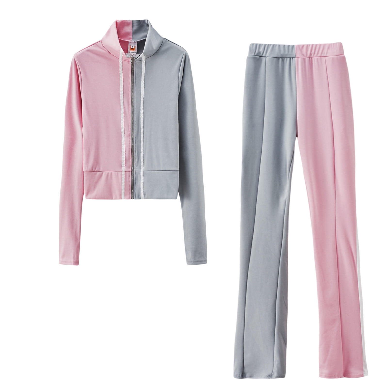 LYXSSBYX Womens 2 Piece Sweat Suits Sets Women Solid Color Hooded ...