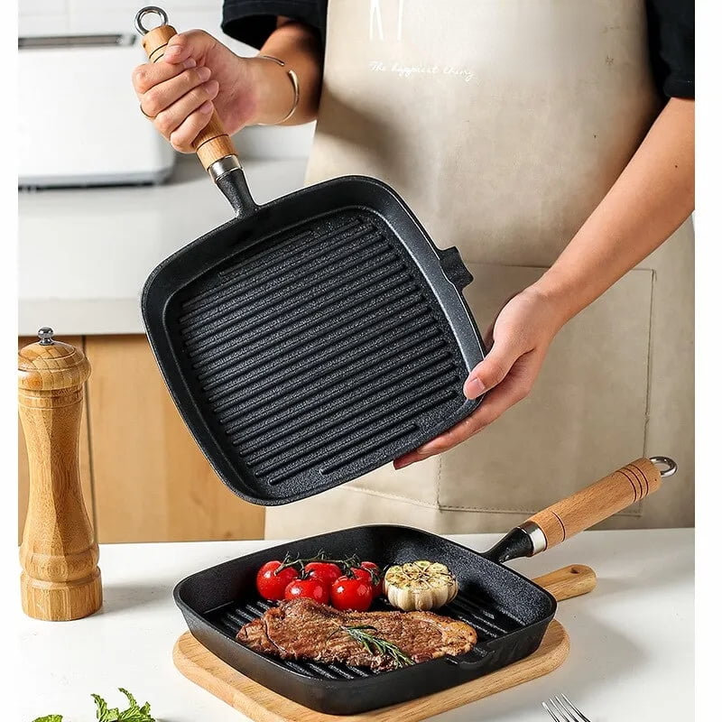 LYY 2025 For Cast Iron Steak Frying Pan Non-coated Non-stick Household ...