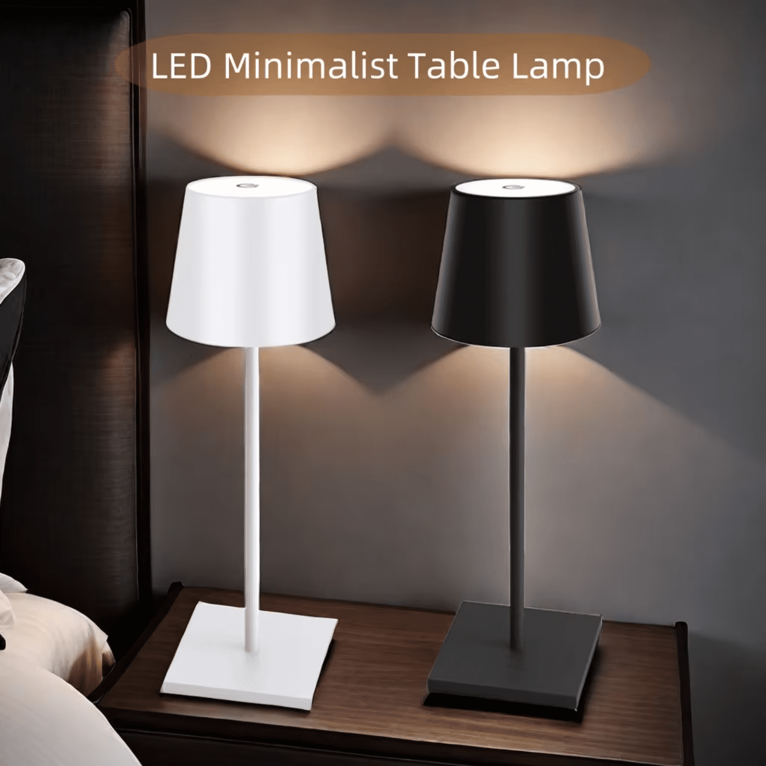 LYY 2025 Minimalist Table Lamp Black/White Suitable Restaurant Coffee ...
