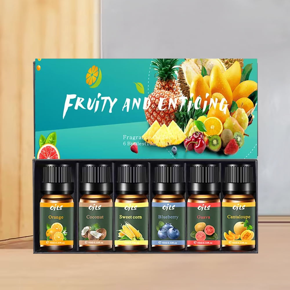 LYY 2025 Tropical Escape Essential Oil Bundle 6 Vibrant Scents - From Zesty Orange to Creamy ...