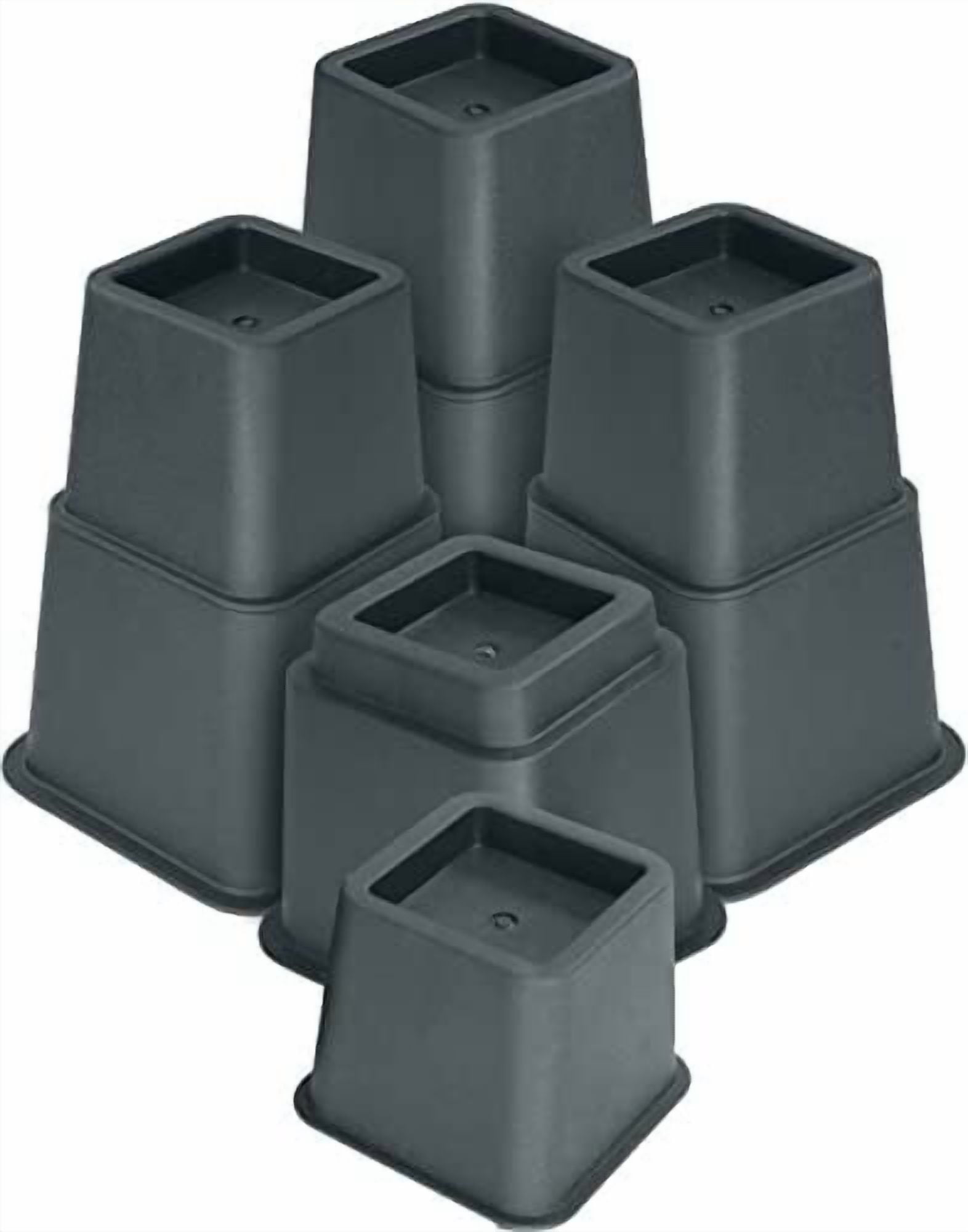 LYYHTY 8-Piece Furniture Risers (4 Large & 4 Small), Adjustable Height ...