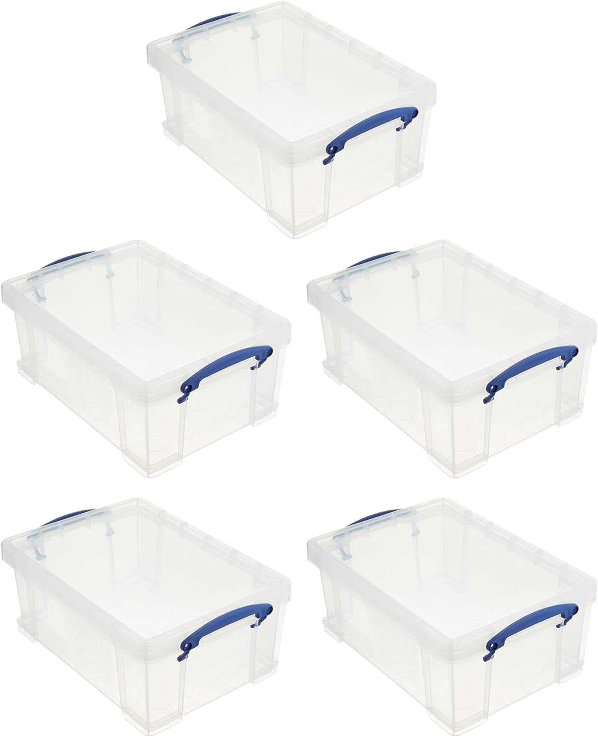 LYYHTY Stackable 9 Liter Plastic Storage Container Bin with Snap Lid ...