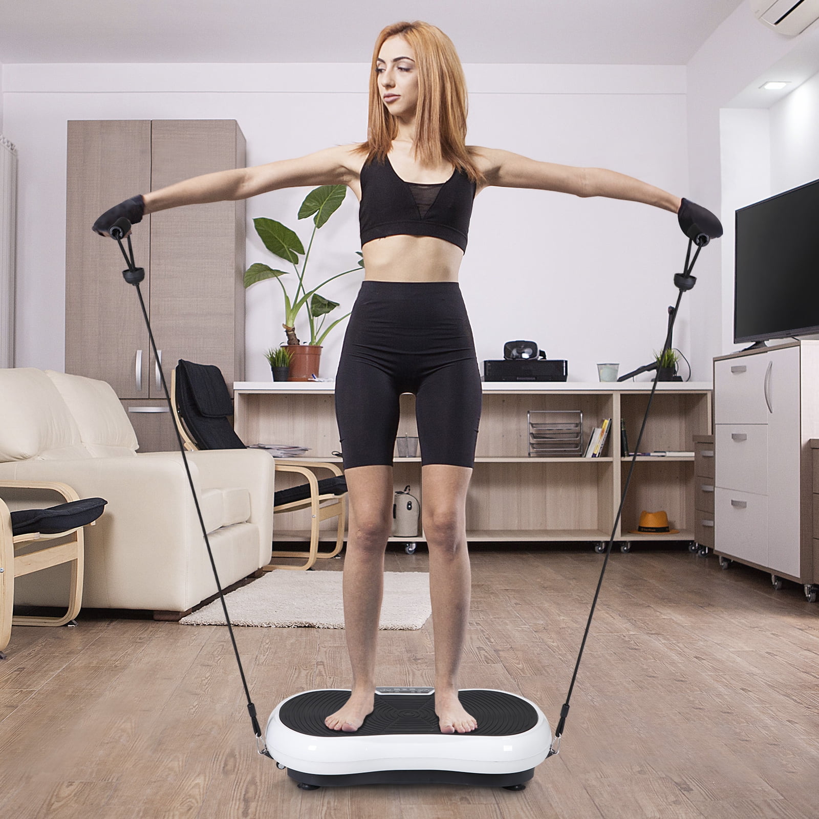 LYYHTY Vibration Plate Fitness Platform Exercise Machine Vibrating Full ...