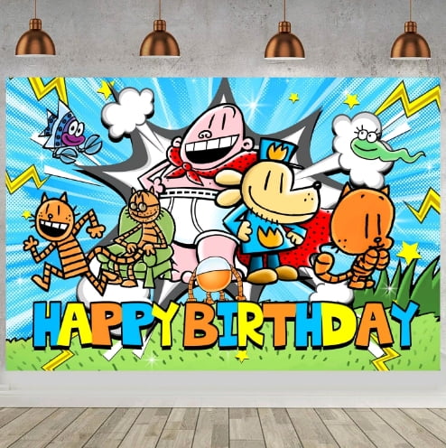 LZ287UM Dog Man Birthday Party Themed Background Fabric, Suitable for ...
