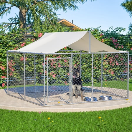 10x10Extra Large Outdoor Dog Kennel Without Roof Dog Pen For Outside ...