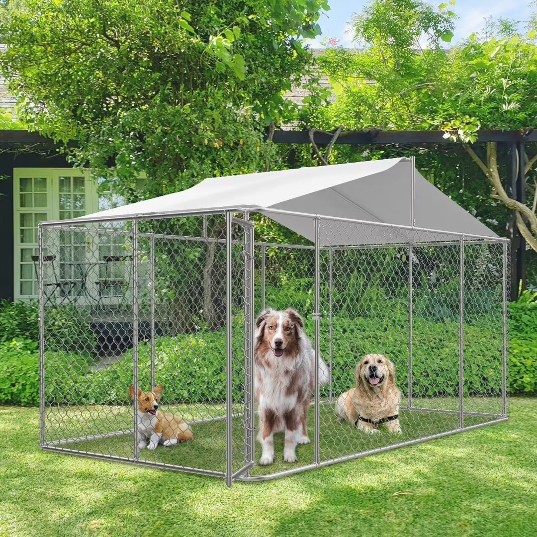 LZBEITEM 13 x 7.5 ft Outdoor Dog Kennel Dog Cage Dog Playpen Dog Fence ...