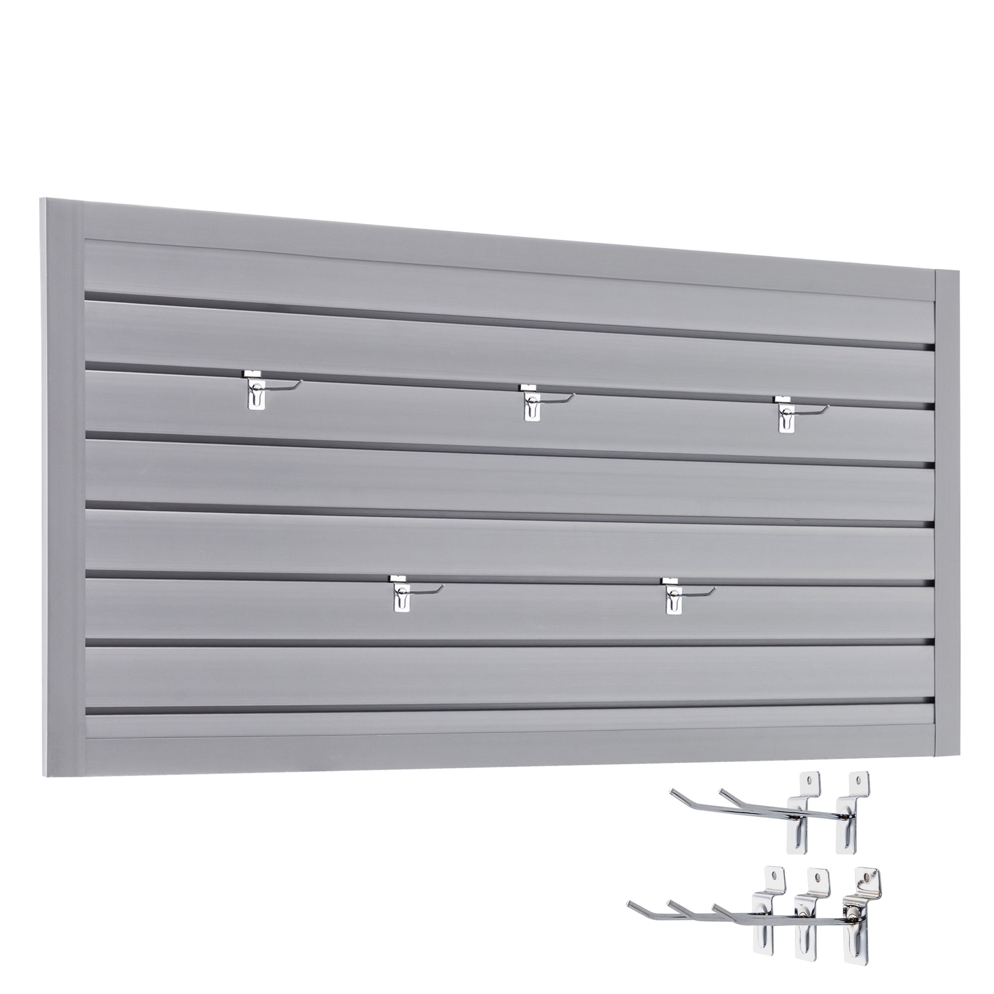 LZBEITEM 4'x2' PVC Slat Wall Paneling with Hooks, Interlocking Slatwall ...