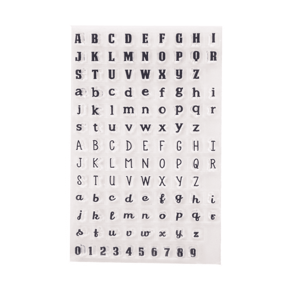 LZBRDY 3.9 by 5.9 Inches Capital Lowercase Alphabet Letters 0 to 9 ...