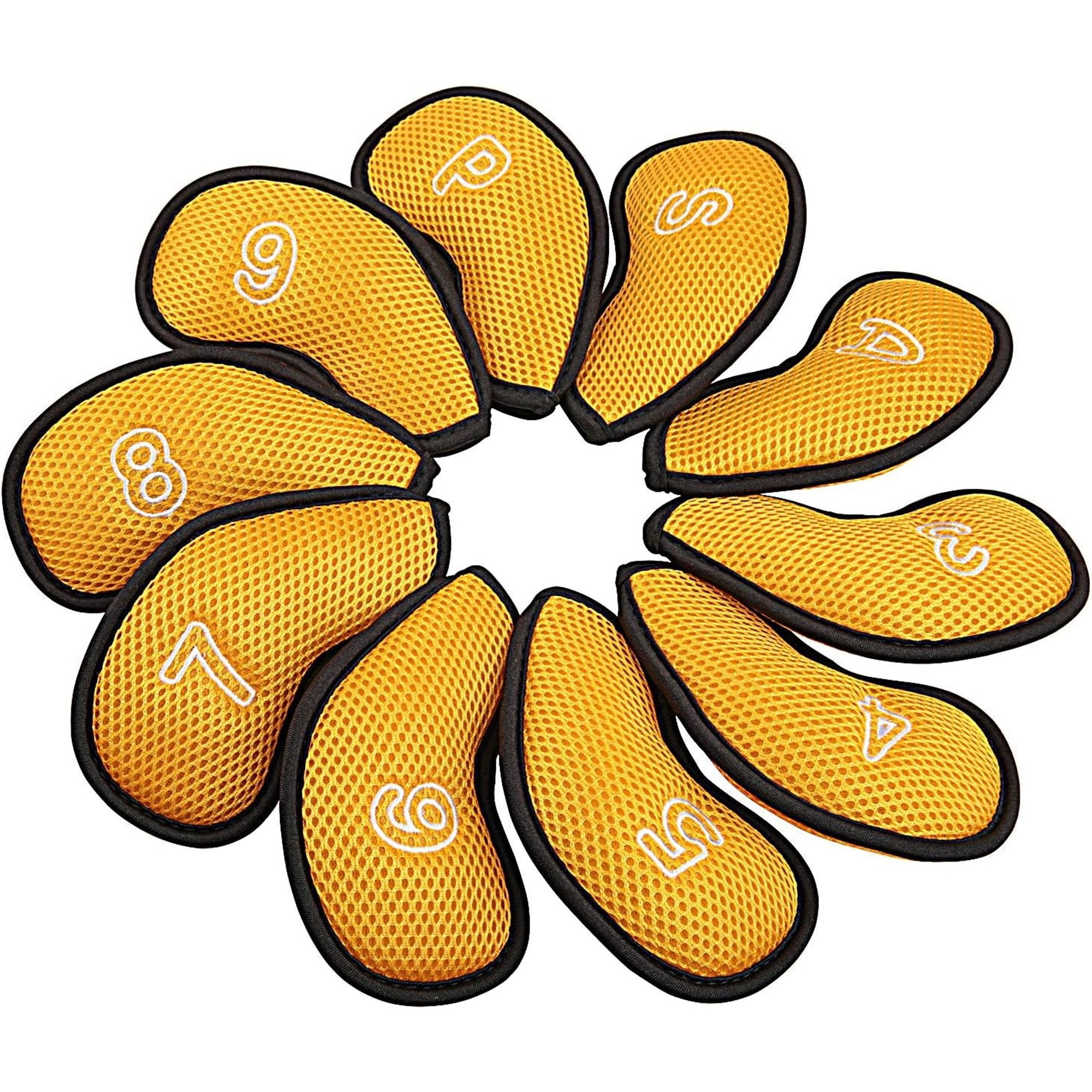 LZCKDPX 10Pcs/Pack New Meshy Golf Iron Covers Set Golf Club Head Cover ...