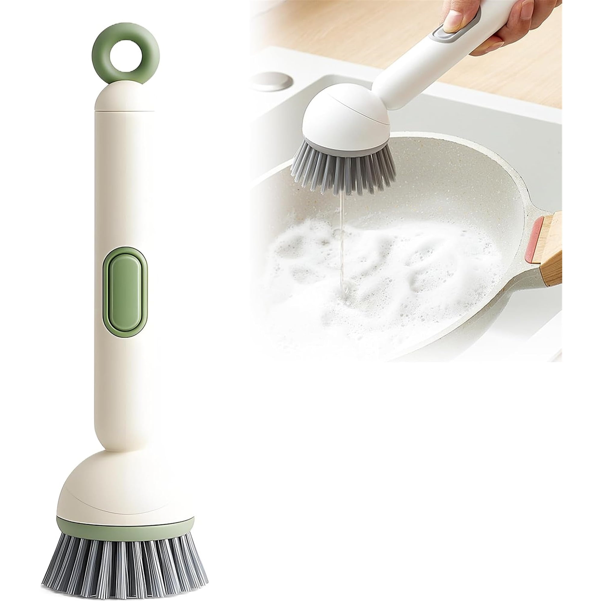 LZCKDPX Adjustable Cleaning Brush with Liquid Dispenser, 2025 Upgraded ...