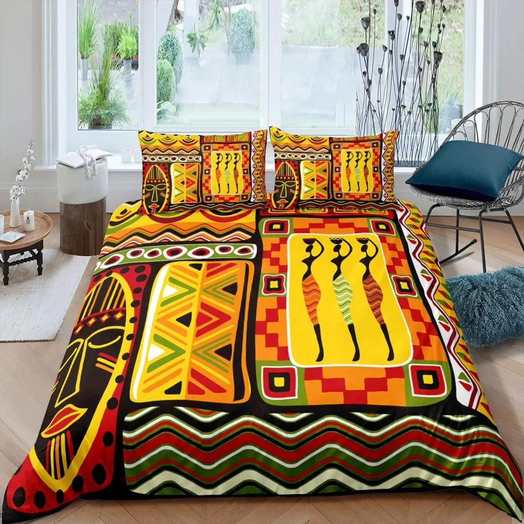 LZHDF Ancient Egypt Duvet Cover Vintage Pharaoh Bedding SetBoho Tribal ...
