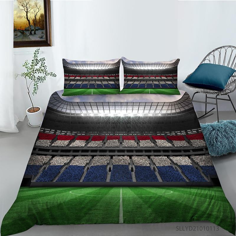 LZHDF Stadium Bedding Set 3D Sports Duvet Cover Pillow Case 2/3pcs ...