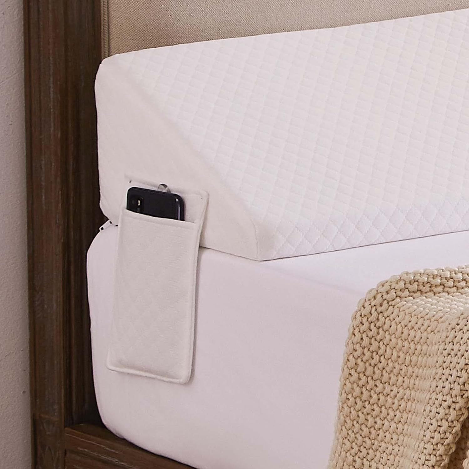 LZHF Queen Size（60"x10"x6"） Bed Wedge Pillow Stopper - Bed Gap Filler(0 ...