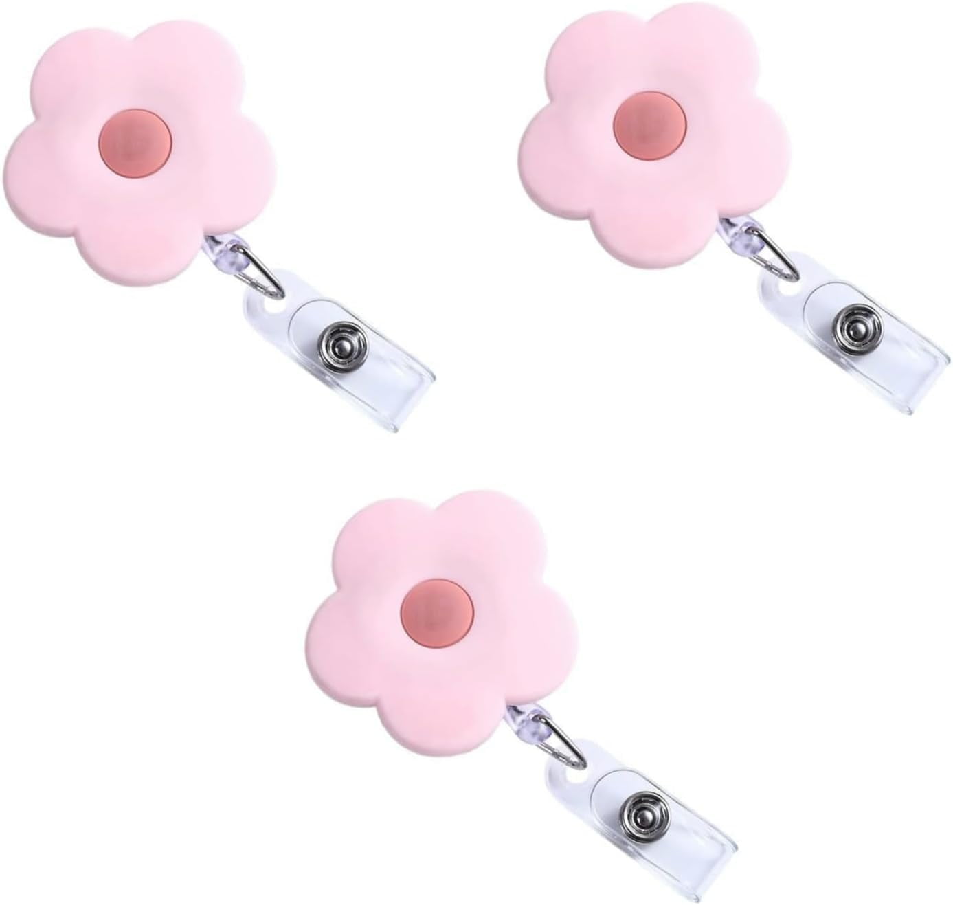 LZLINGMEI Cute Badge Reels Retractable with Alligator Clip, Nurse ID ...