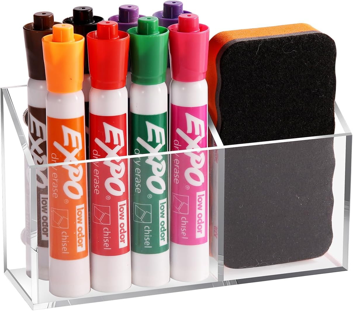 LZLINGMEI Magnetic Pen Holder Classroom Organization Acrylic Marker ...