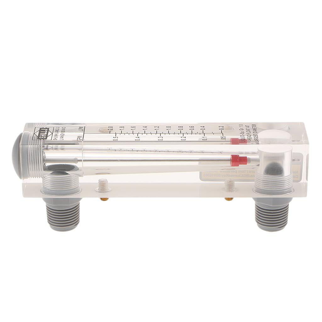 LZM-15 Panel Type Acrylic Water Flowmeter 0.05-0.5GPM 0.2-2LPM ...