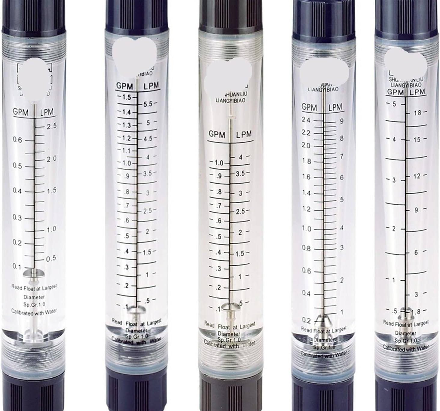 LZM-15G Flowmeter Indicator Counter Controller Valve Liquid DN15 0.1-0.6GPM 0.5-2.5LPM 0.5-5GPM ...
