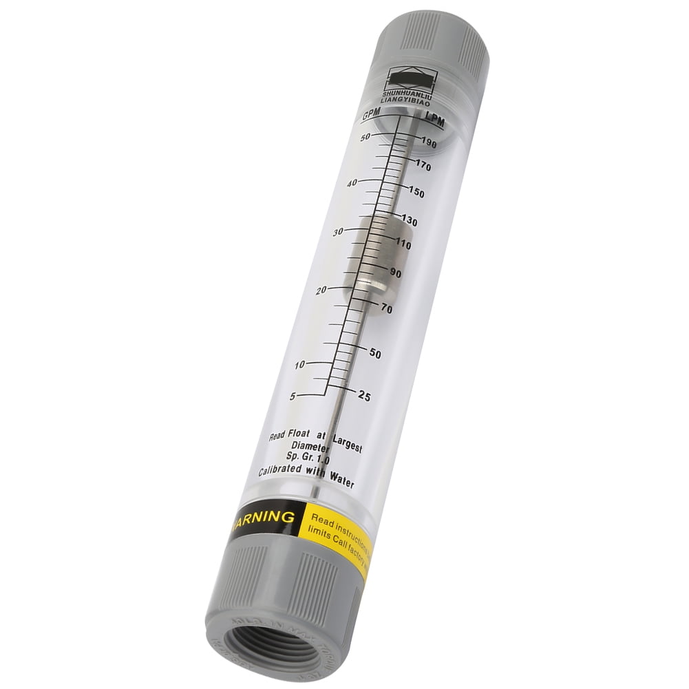LZM-25G Acrylic Plexiglass Tube Type Liquid Flowmeter Meter for Water ...