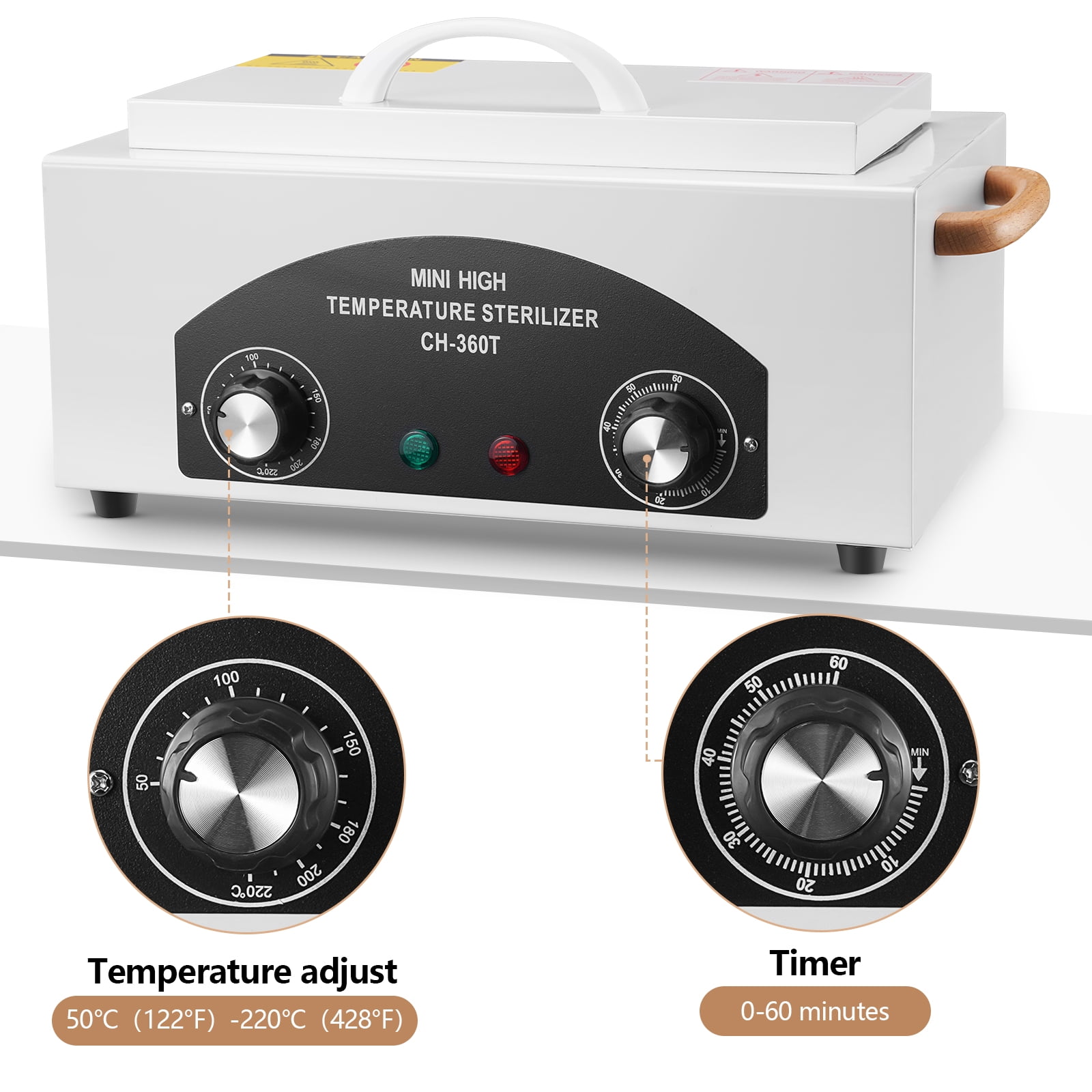 LZONEY 110V 300W High Temperature Autoclave Machine 360T 1.5L for Metal ...