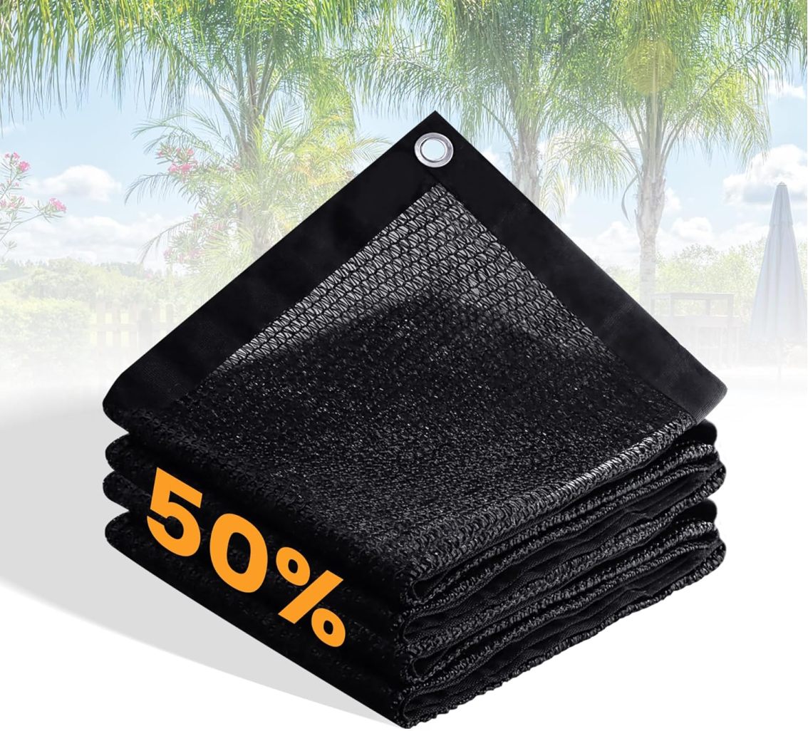 LZQP 50% Customized Black Garden Shade Fabric Sun Shade Cloth - UV ...