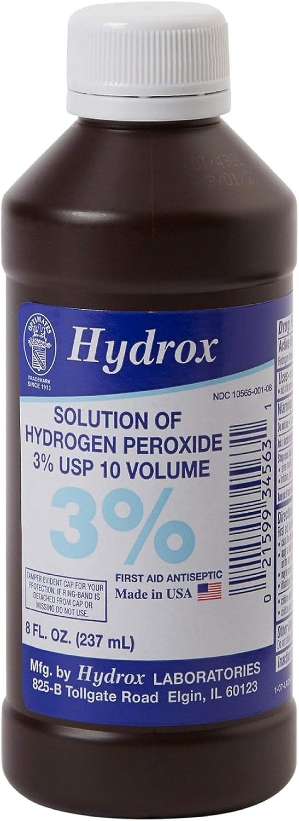 LZQP Hydrogen Peroxide 3%, 8 oz [Pack of 12] Topical Solution USP ...