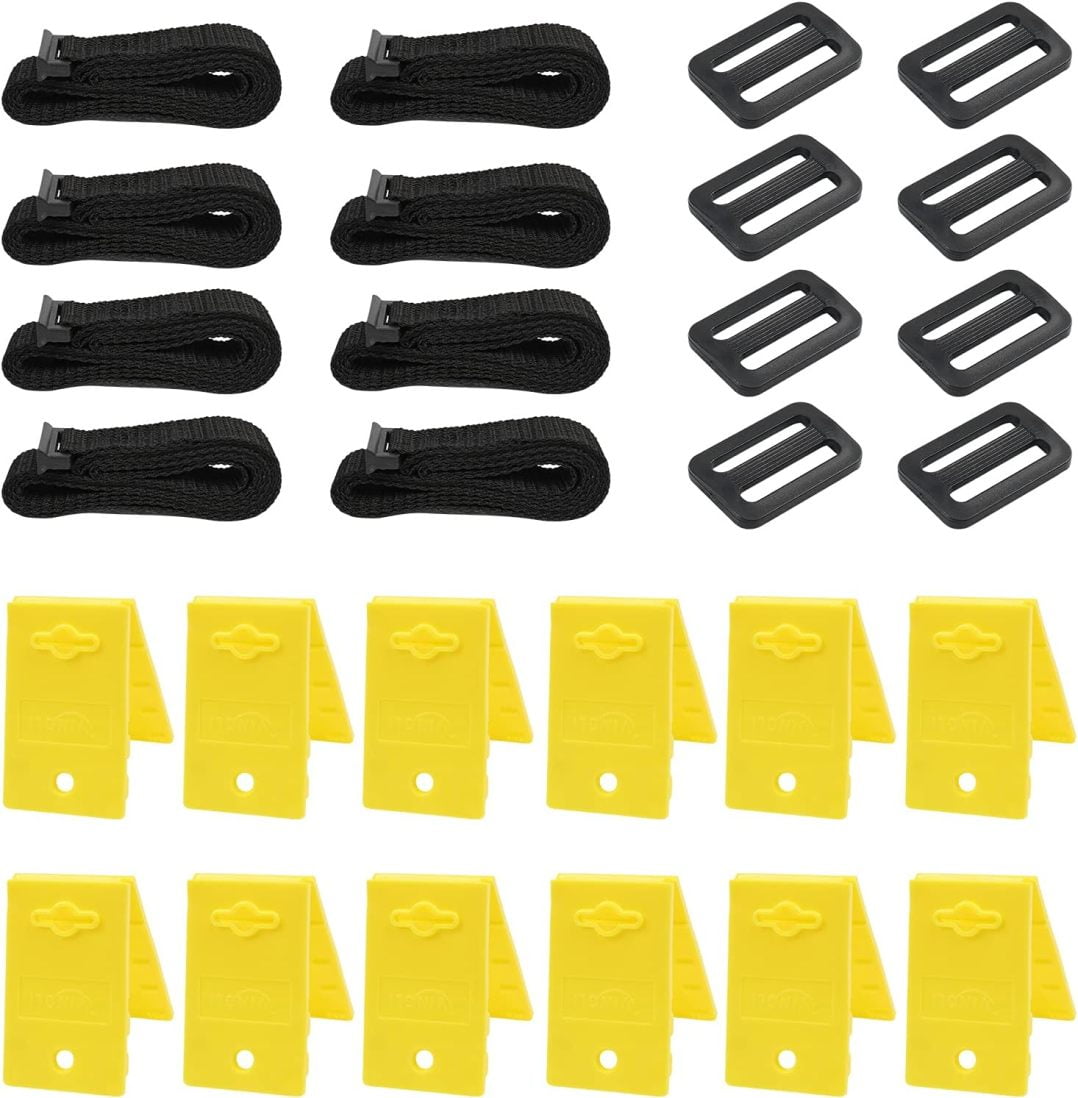 LZQP Pool Cover Reel Set Pool Reel Embedded Straps with Clips, Pool ...