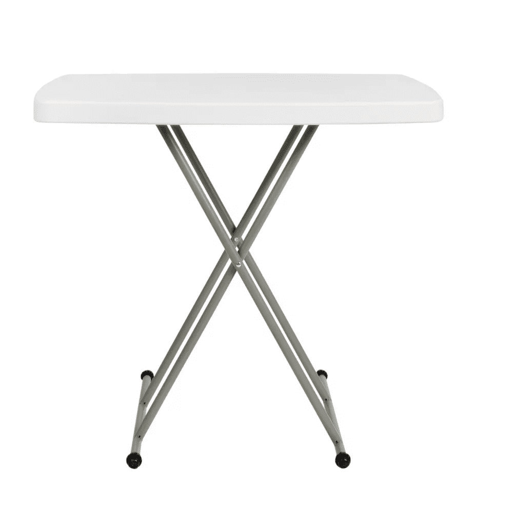 LZY 30" Indoor/Outdoor Plastic Folding Table, Adjustable Height ...