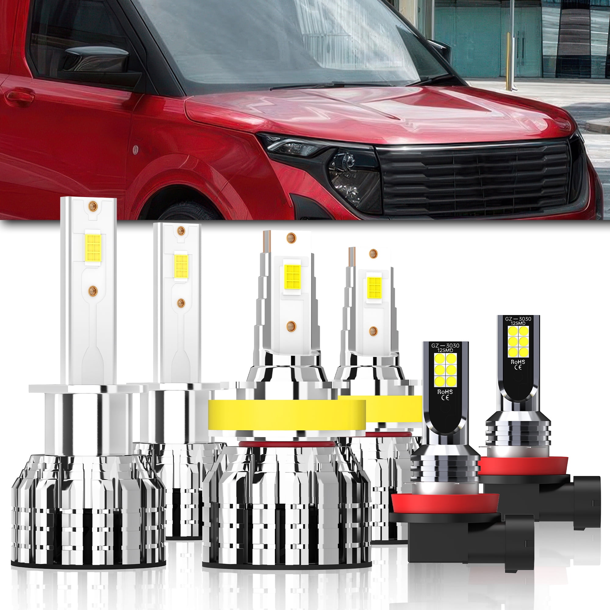 LZYMAXDM LED Headlight Bulbs fit for Ford Transit 2015-2019 Connect,H1 ...