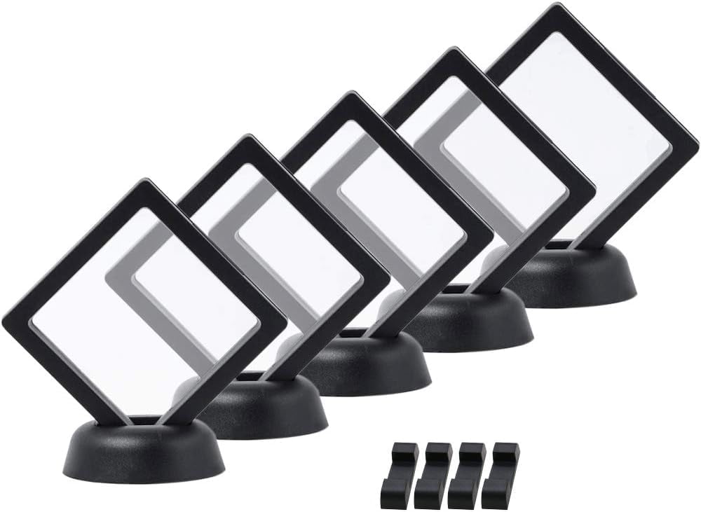 LZYMSZ Set of 5 pcs Transparent 3D Floating Frame Display Stands Holder ...
