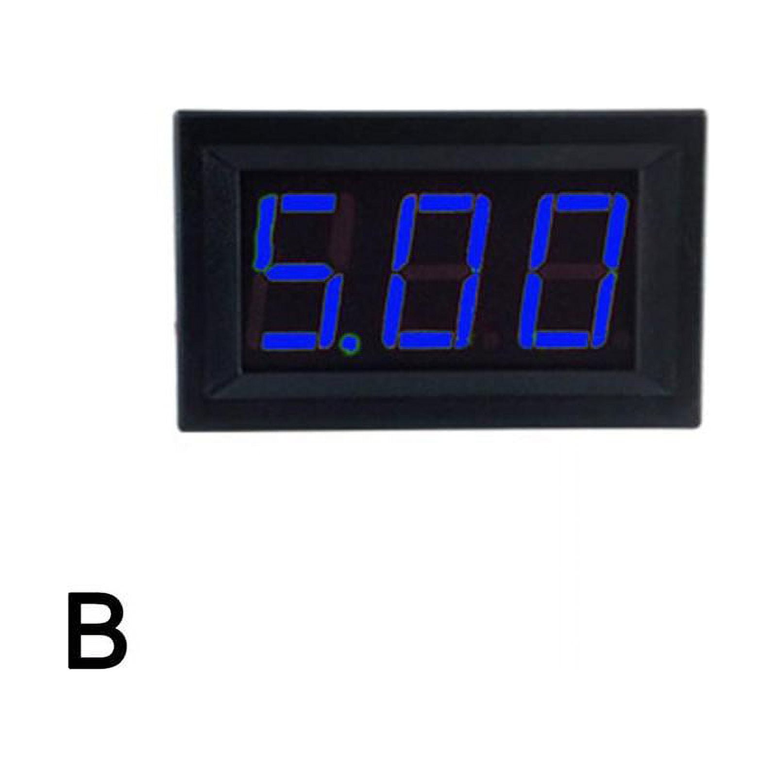 LZYWOD 1x Mini Voltmeter with LED Digital Display Voltage Panel Wire 4. ...