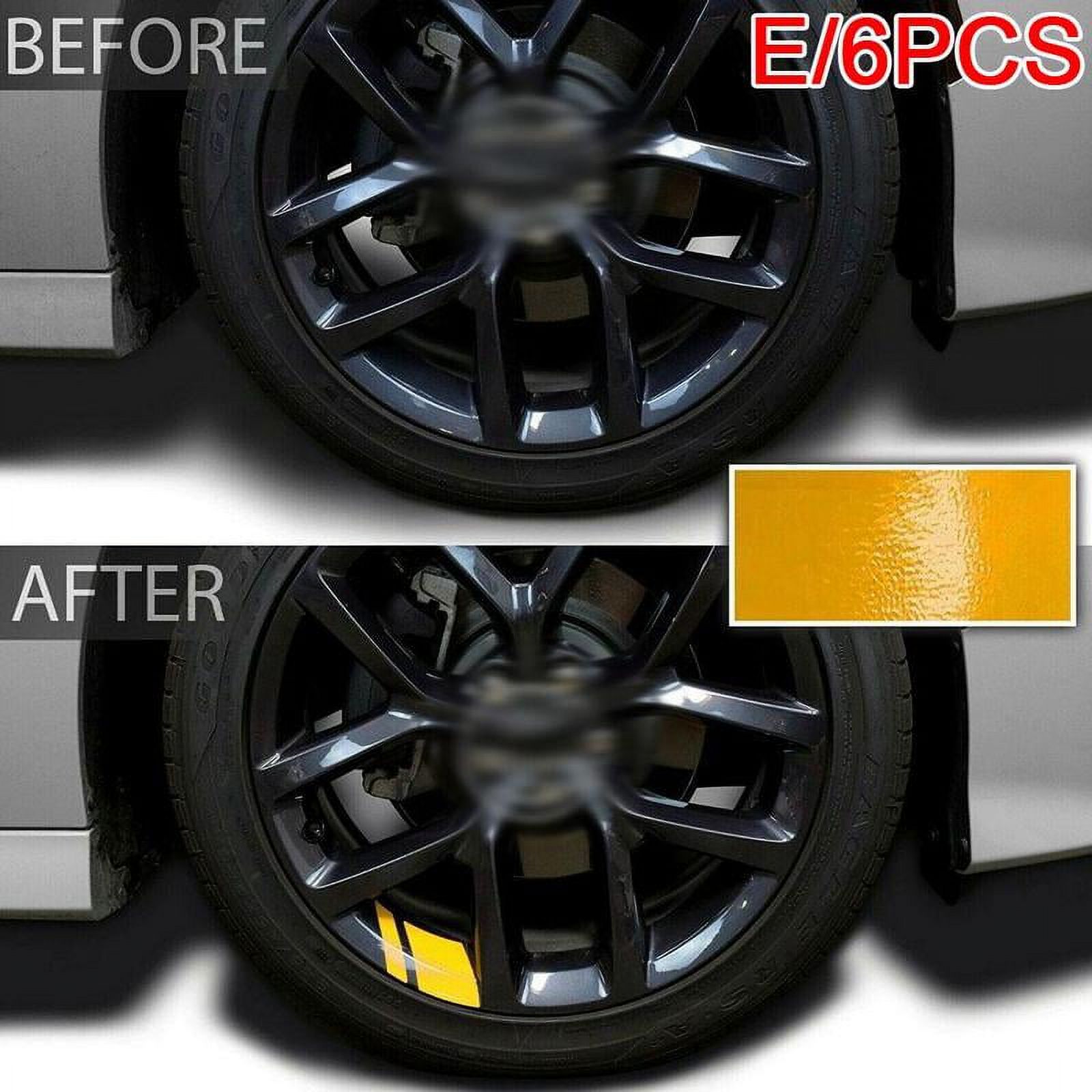 LZYWOD 6X 16"-21" Reflective Car Wheel Rim Vinyl Decal Sticker BEST ...